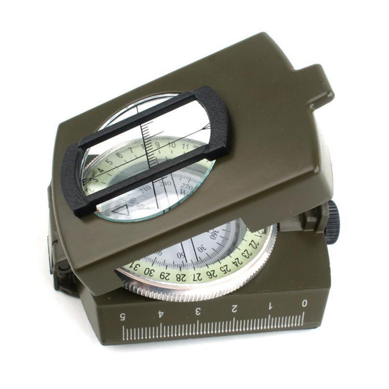 Multifunctional Tactical Military Compass Waterproof Metal Sighting Navigation Compass
