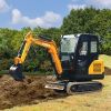 china EURO 5 2 Ton Mini Excavator Small Household Excavator Low Consumption