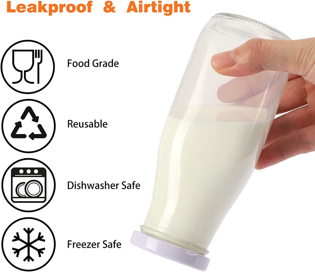 200ml 250ml 500ml Glass Bottles for Juice Milk