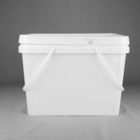 Quality 20 Liter Large Capacity Square Five Gallon Buckets PP Material for sale