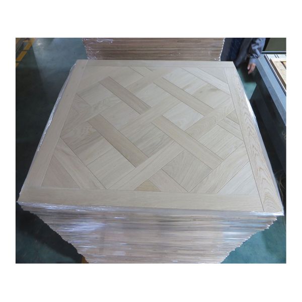 Quality Unfinished Versailles Panels Flooring Oak Engineered Panels With Internal Bevels for sale