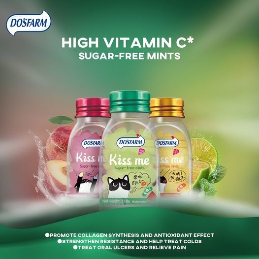 Quality Patent Triangle Bottle Zero Sugar Vitamin C Tablets Multi Flavors for sale