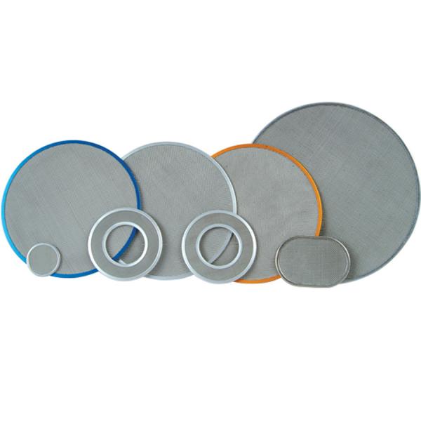 Quality Stainless Steel Mesh Filter Disc Round Edge Covered for sale