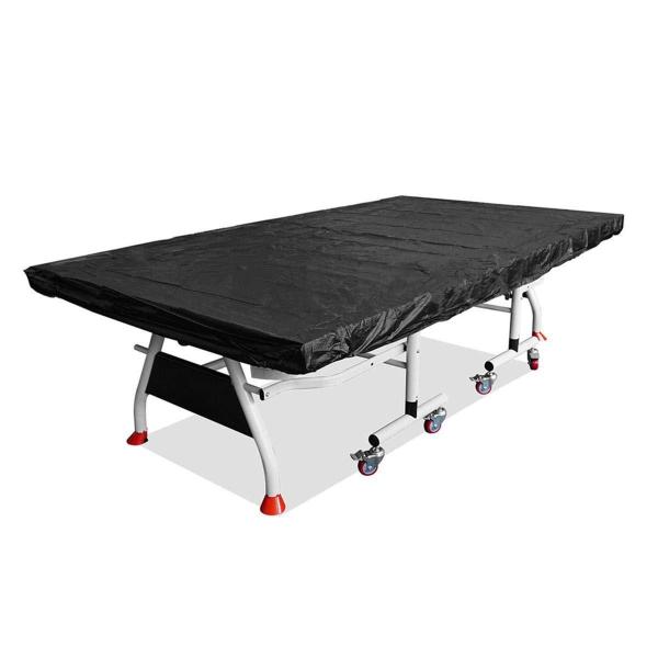 Quality Polyester Table Tennis Cover Black Water Resistant With Paddle Pockets for sale