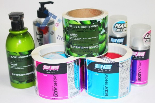 Quality Custom Waterproof Body Wash Hand Wash Bottle Stickers Flexo Printing for Personal Care for sale