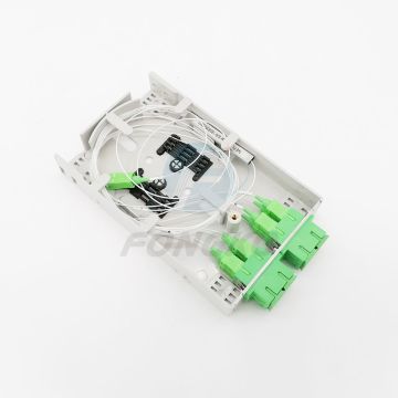 Quality Grey Optic Fiber Access distribution box 1*8 PLC Splitter SC connector High for sale
