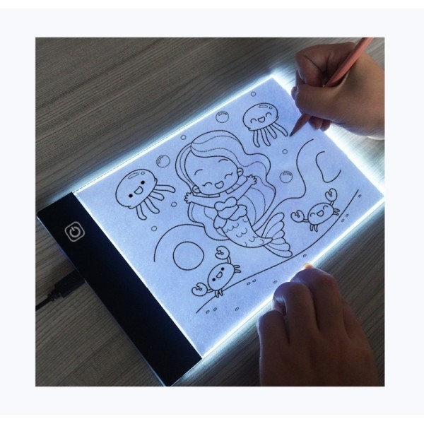 Quality Micro USB 5V Led Light Pad 3 Levels Adjustable Brightness Multifunctional Copying Tracing Board Drawing Board Great Kids for sale