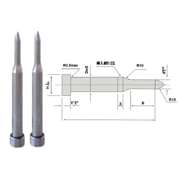 Quality Alcrona Die Punch Pins SKH51 , Stamping Square Hole Punch Customized for sale