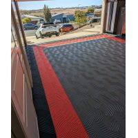 Quality Matte surfaced Scratch resistant Dark Grey Grage floor tile for Modern for sale