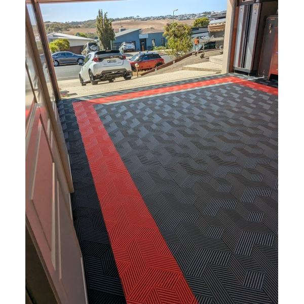 Quality Matte surfaced Scratch resistant Dark Grey Grage floor tile for Modern for sale