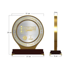 Quality Die Casting Custom Award Trophies Round Shape For Business Activities for sale