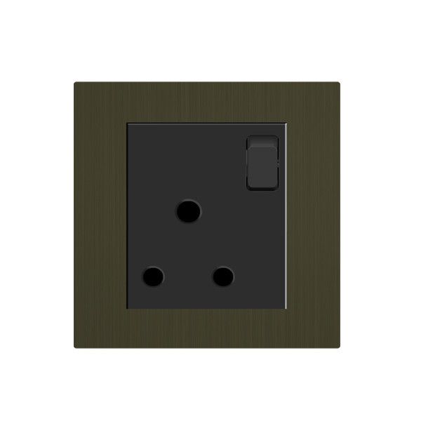 Quality UK Square Box Socket With 3 Round Holes 15A 250V flame resisting for sale