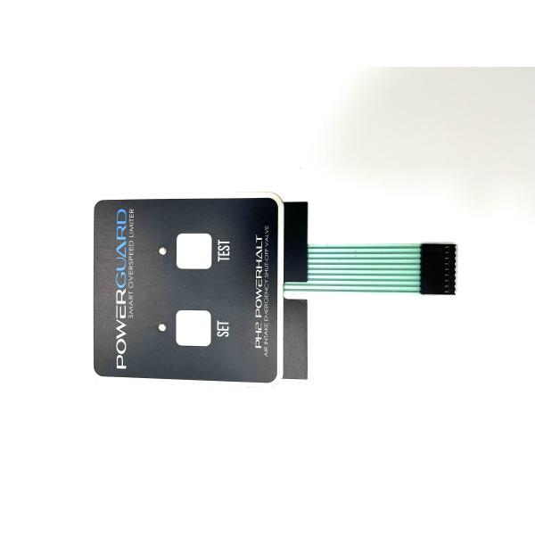 Quality UL Certification Two Button Backlit Membrane Switch For Power Control Module for sale