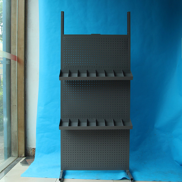 Quality Heavy Duty Width 485mm Depth 485mm Pegboard Display Rack Double Face for sale