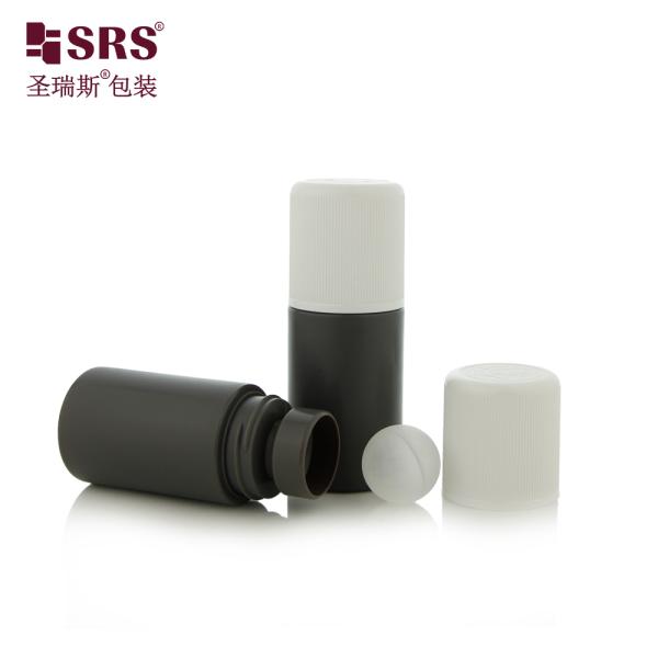 Quality RPPC1-60ml Gray Disinfectant Bottle PP Roll On Bottle 50ml-90ml With Cylindrical for sale