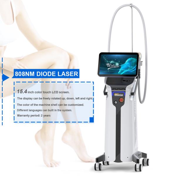 Quality 12 X 20mm 20HZ 808nm Diode Laser Hair Removal Machine 1600watt Electric Permanent for sale