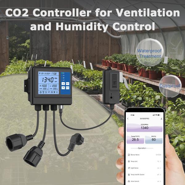 Quality GZAIR WIFI Greenhouse Climate Controller Co2 Sensor 240VAC for sale