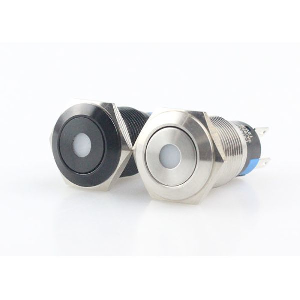 Quality Waterproof Miniature Illuminated Push Button Switch High Head Ring LED Type for sale