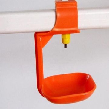 Quality Square Pipe Chicken Nipple Drinker With Lock Hanging Suspension Drip Cups for sale