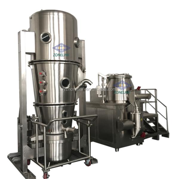 Quality Fluidized Bed Spray Dryer Machine Granulation Fluid Dipping Powder Circulating for sale