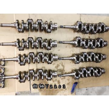 Quality Forged Steel/Alloy V2203 Diesel Engine Crankshaft for sale