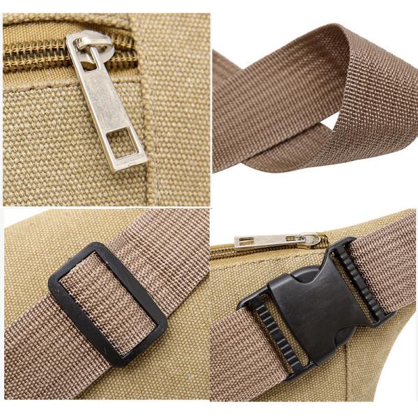 Quality Large Capacity Canvas Waist Bag For Men Outdoor Leisure for sale