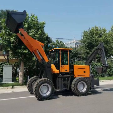 Quality 4 Wheel Articulated 2500kg Backhoe Loader Mini And Excavator for sale