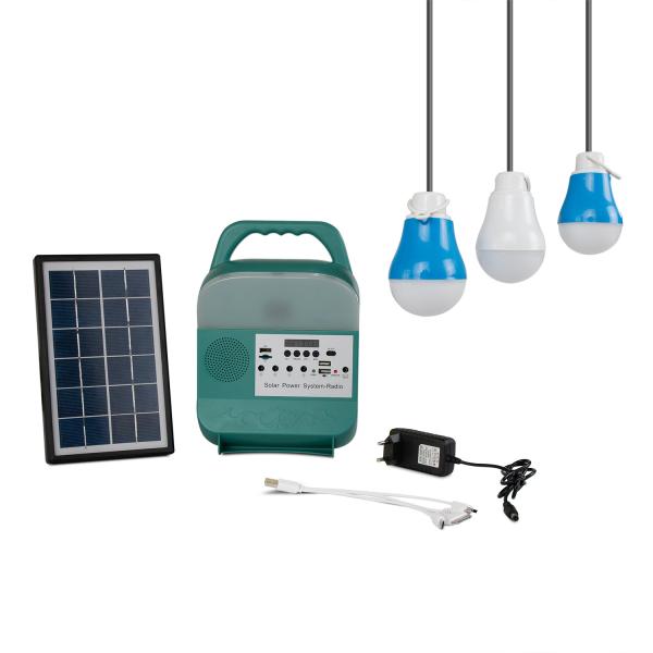 Quality CE MSDS IEC Plastic Solar Home Lighting System With Power Bank for sale