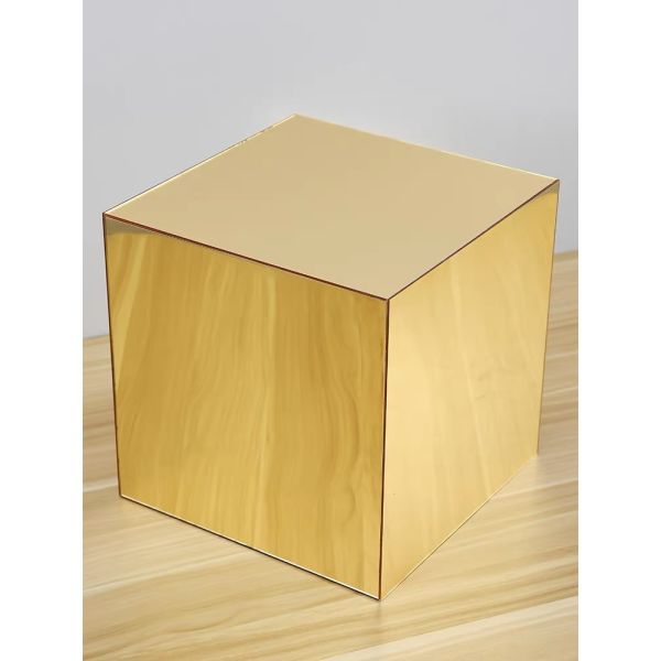 Quality Laser Engraved Gold PMMA Acrylic Mirror Sheet Decorative Pattern for Hotel for sale