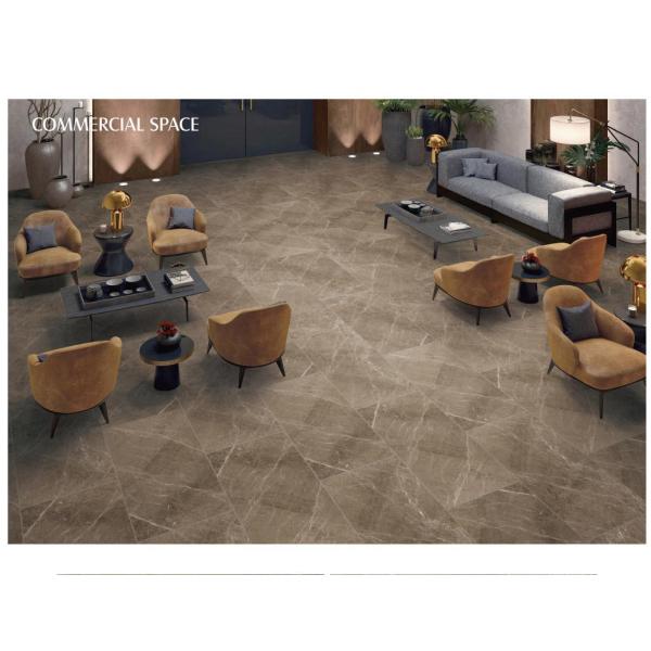 Quality 600x1200mm Matt Glazed Vitrified Porcelain Floor Tiles Grey Brown Marble for sale