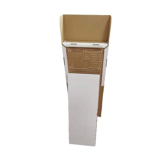 Quality Pegboard Hook Wall Mounted Cardboard Displays Custom Corrugated Counter Display for sale