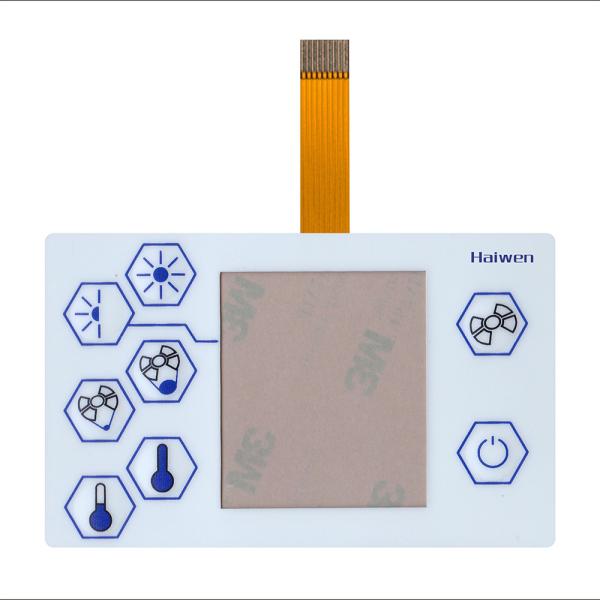 Quality 3m Adhesive Membrane Dome Switch Push Button Flexible Membrane Keypad for sale