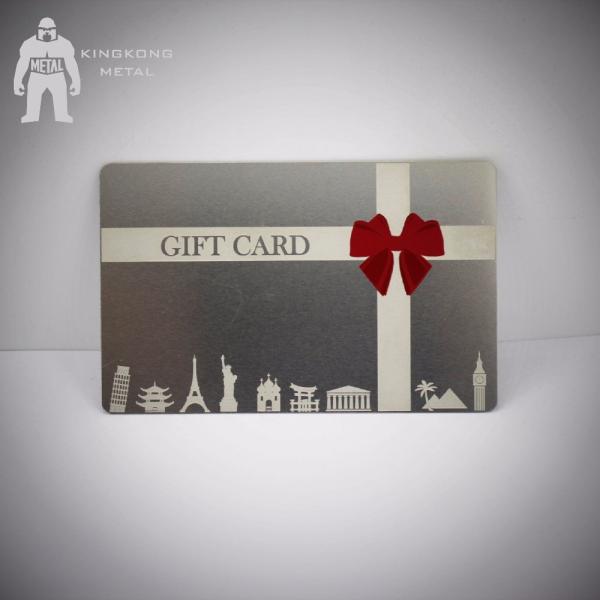 Quality Custom High Quality Pattern Metal Wedding Invitation Card Barcode Card for sale