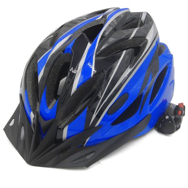 Quality Blue Outdoor Exercise Mountain Bicycle Helmet Detachable Light Sports Bike Helmet Bicycle Parts for sale