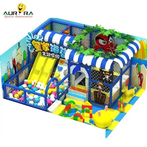 Quality Indoor Theme Park Blue Children's Amusement Park Equipment SGS EN71 Approved for sale