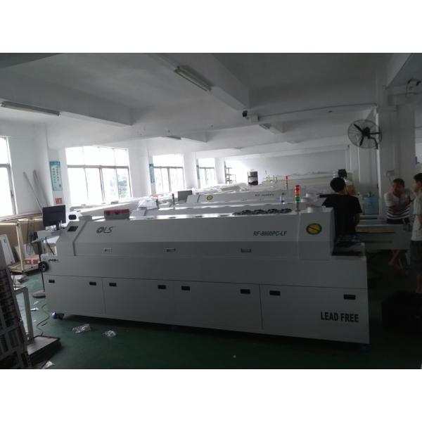 Quality High Thermal Efficiency SMT Reflow Oven , 6 Zones Reflow Soldering Machine for sale