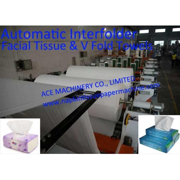 Quality High Speed Fully Automatic Facial Tissue Paper Production Line With Auto for sale