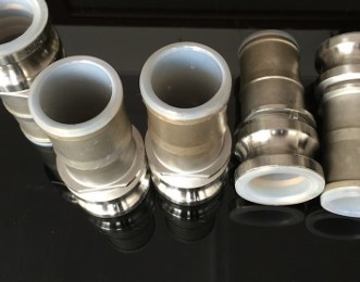 Quality Casting Antistatic 75mm PTFE Lined Pipe Fittings Type E Camlock Fitting for sale