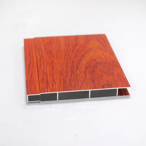 Quality 6063 Aluminium Box Rectangular Profile Wood Grain Square Aluminium Profile for sale