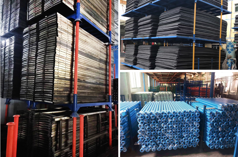 Round Post Pallet Stacking Rack