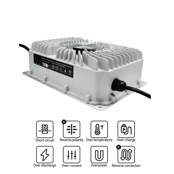 Quality 25A 48V Automatic Golf Cart Battery Charger Lithium Ion Waterproof for sale
