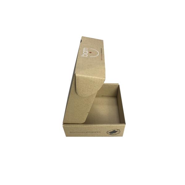 Quality Customs Corrugated Kraft Paper Box , Folding T Shirt Packaging Box for sale