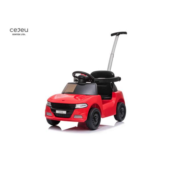 Quality 3 Height Adjusted Childs Push Along Car With Pushrod EN71123 for sale