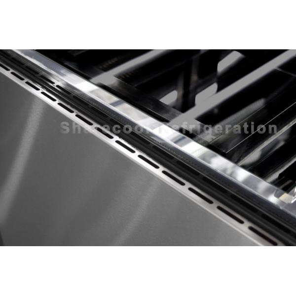 Quality Stainless Steel 1.2m Chocolate Display Refrigerator With Storage Layer for sale