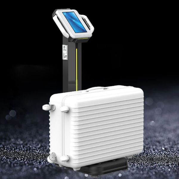 Quality LED Display 300kg Capacity Multifunction Coin Operated Luggage Scale with Fat Analyzer for sale