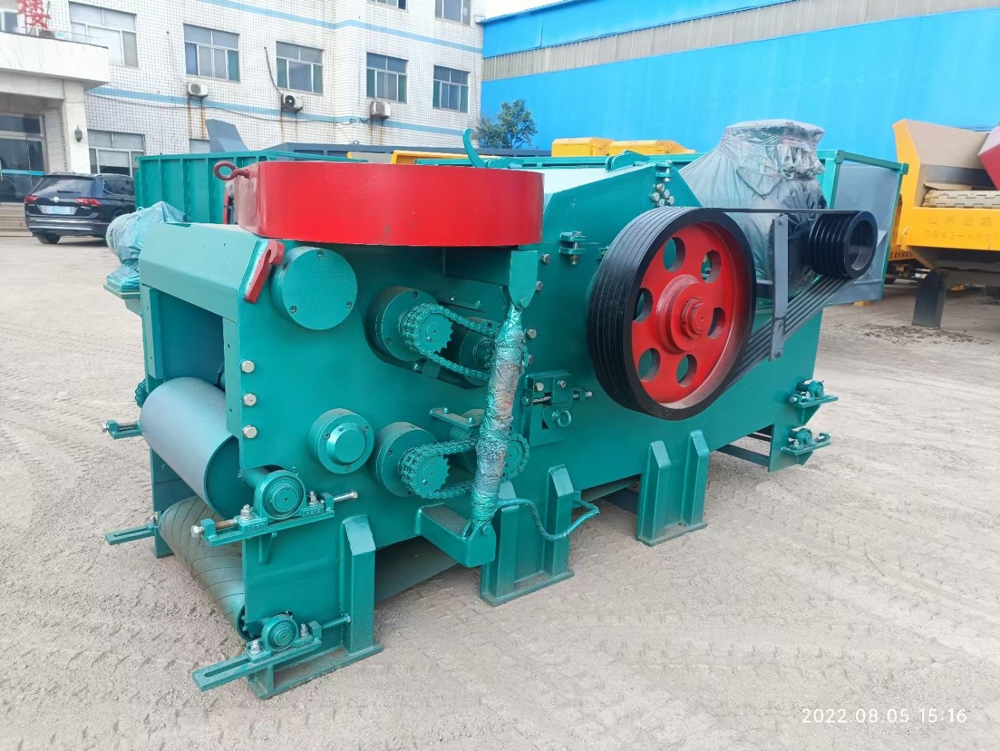 10-20mm Drum Wood Chipper Machine 6-20t/H Wood Chips Cutter Machine