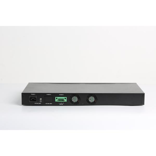 Quality Black Simple Structure CCC Certification Multimode Fiber Switch 28 Ports for sale