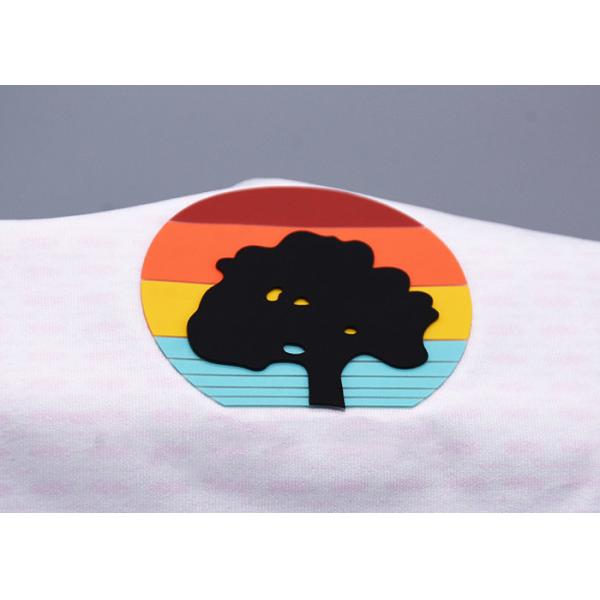 Quality Eco Friendly Custom Garments Screen Printed Patches With Silicone Logos for sale