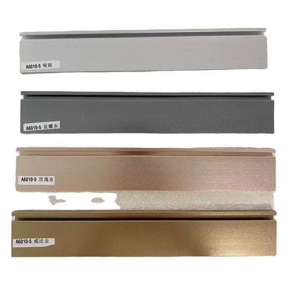 Quality Modern Design Style Aluminium Metal Wall Edge Skirting Board Profile Trim for Bedroom for sale