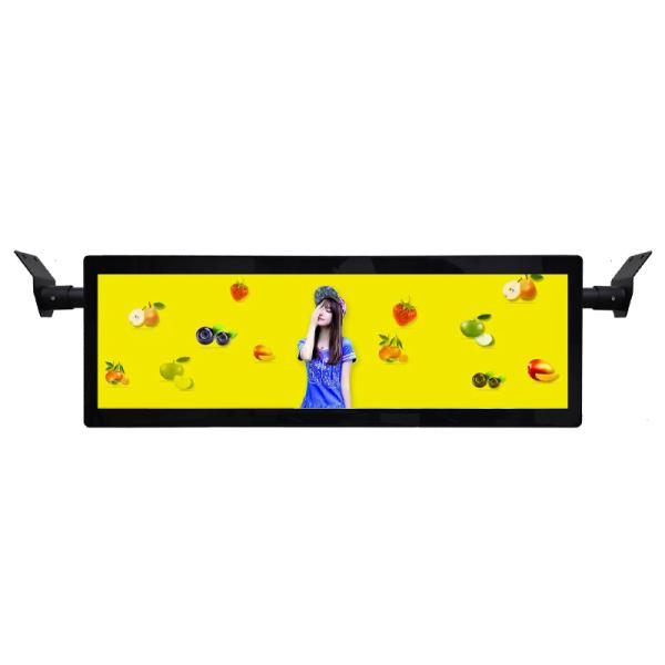 Quality 29 Inch Stretched Bar Ceiling Mount Bus Wifi Digital Signage Android Wireless for sale